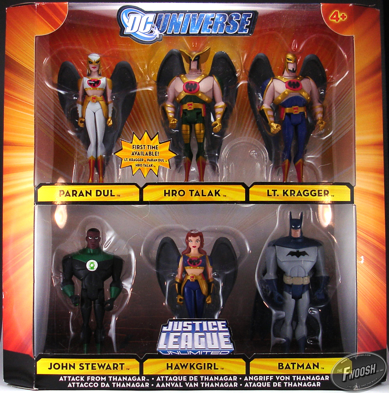 First Look – JLU Eclipsed and Attack From Thanagar Six-Packs – Fwoosh